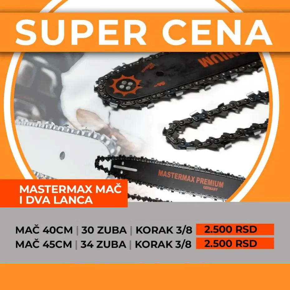 Set Mač i dva lanca MASTERMAX